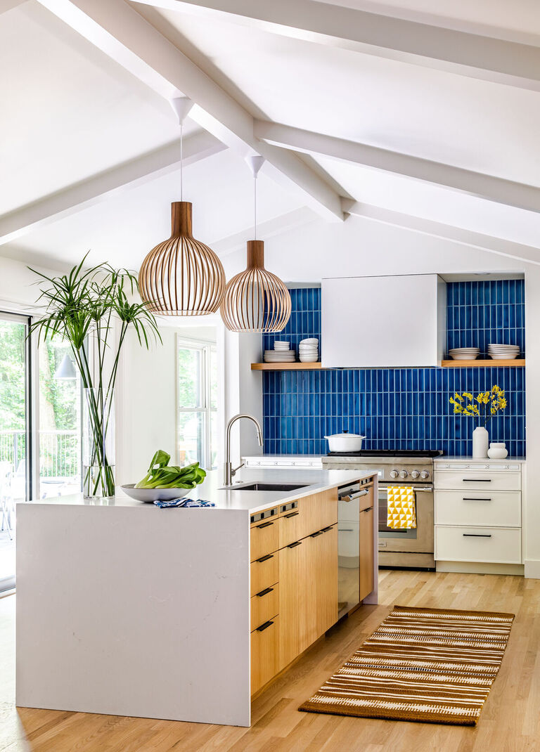 27 Beautiful Blue Backsplash Kitchen Ideas | Fireclay Tile
