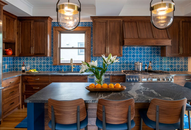 27 Beautiful Blue Backsplash Kitchen Ideas | Fireclay Tile