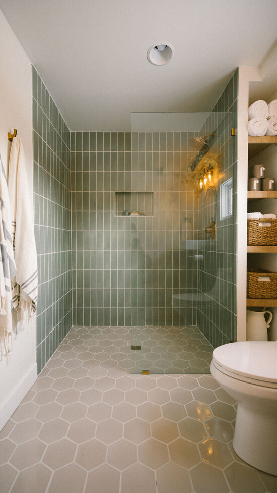 How to Choose The Perfect Hexagon Bathroom Floor Tile | Fireclay Tile