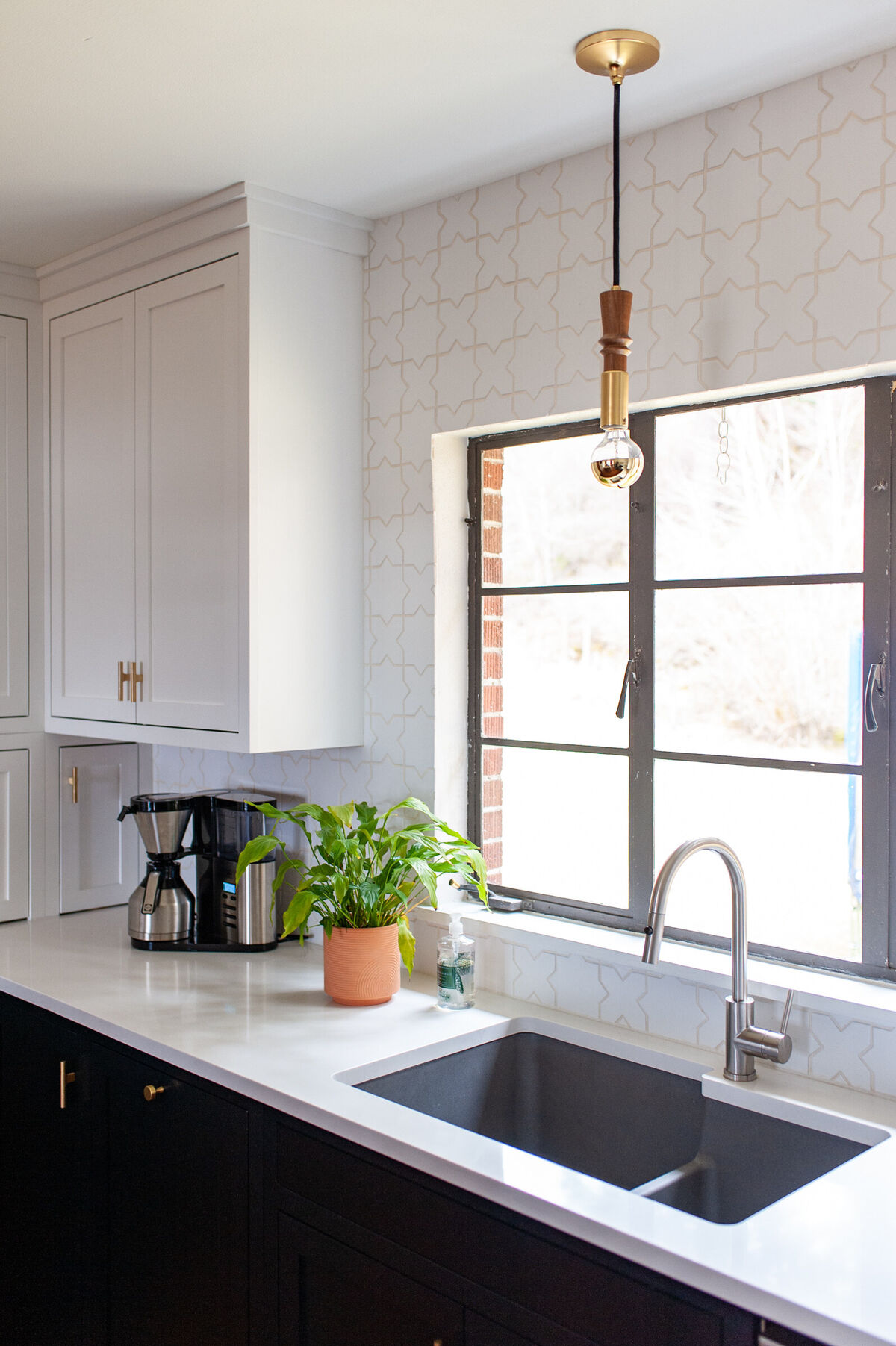 Calcite Star and Cross Kitchen Backsplash | Fireclay Tile