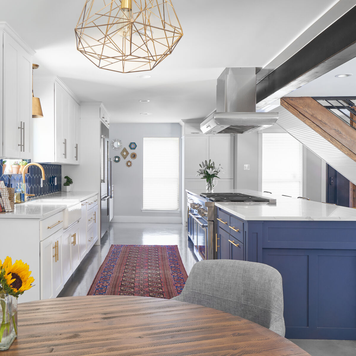 Navy Blue Hexagon Tile Backsplash | Fireclay Tile