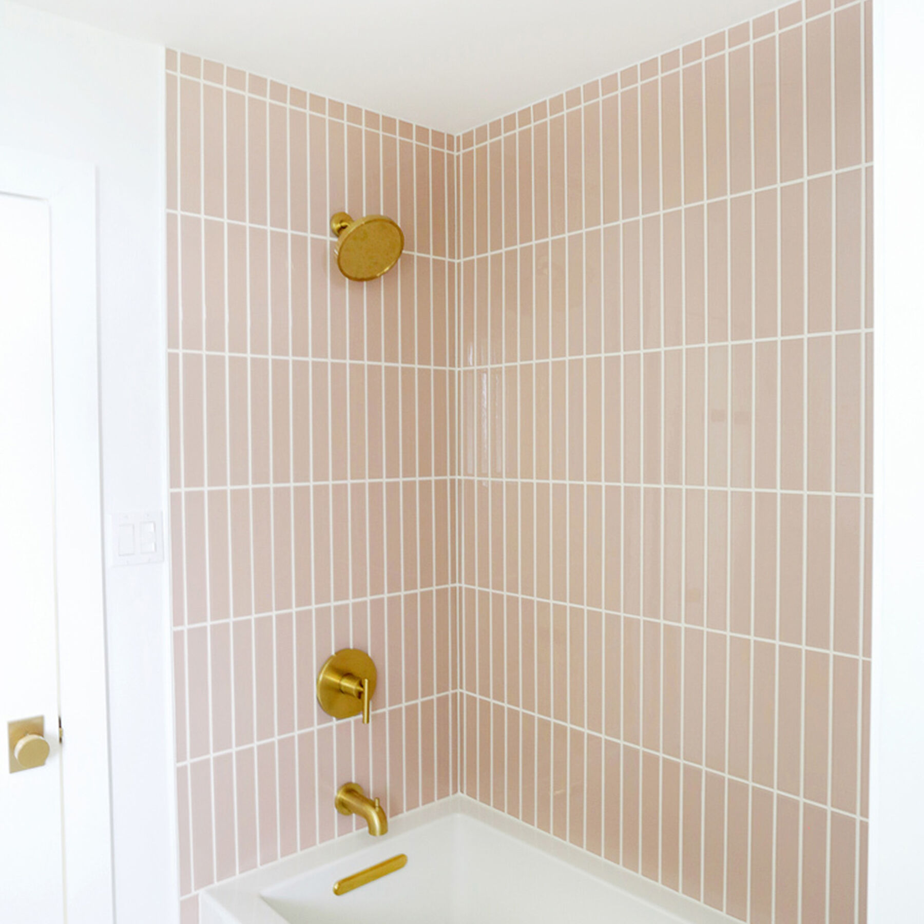 Laura Gummerman: Modern Pink Bathroom Before and After | Fireclay Tile