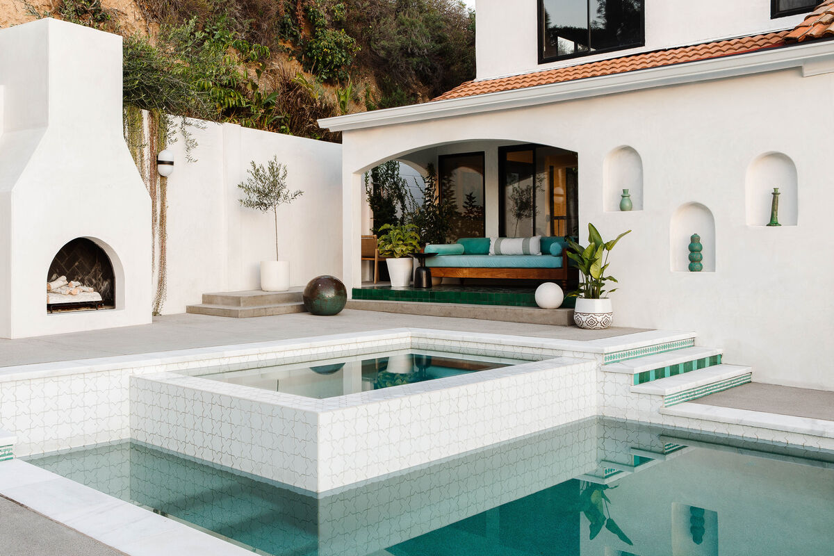 Star and Cross Modern Moroccan Pool | Fireclay Tile