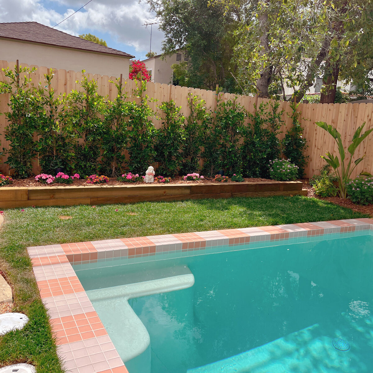 Samantha Klein: Checkered Pink Pool Tile | Fireclay Tile