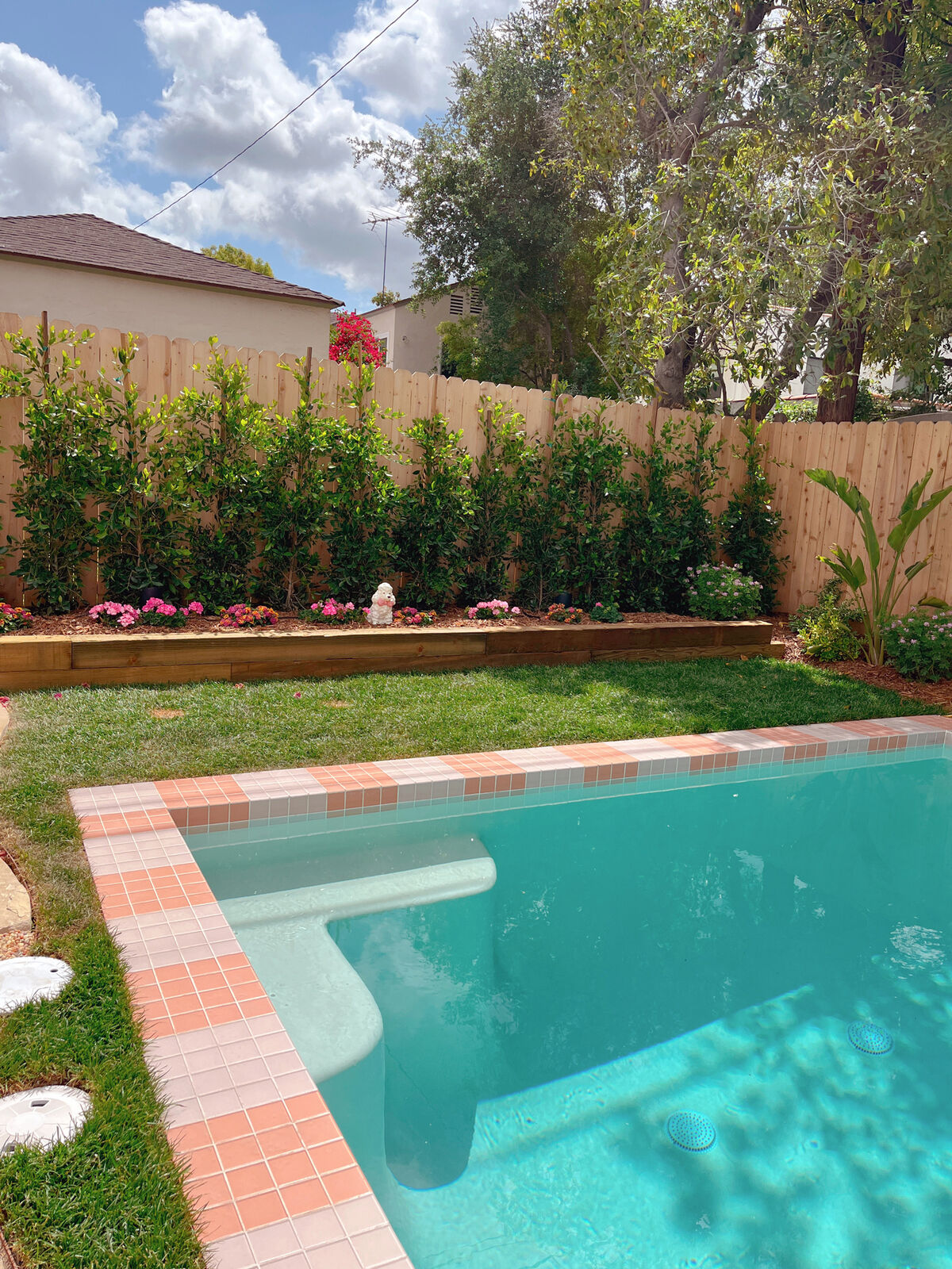 Samantha Klein: Checkered Pink Pool Tile | Fireclay Tile