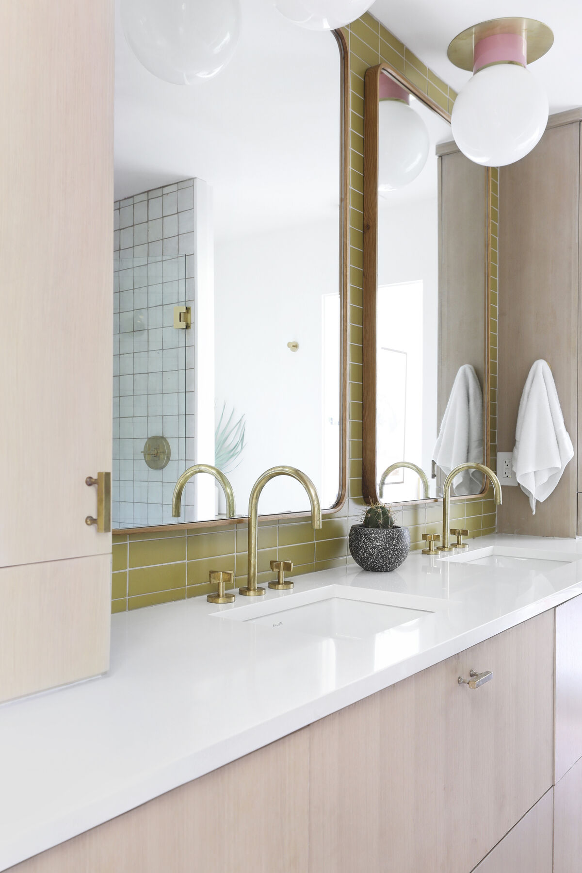 Mustard Seed Eclectic Bathroom Backsplash | Fireclay Tile