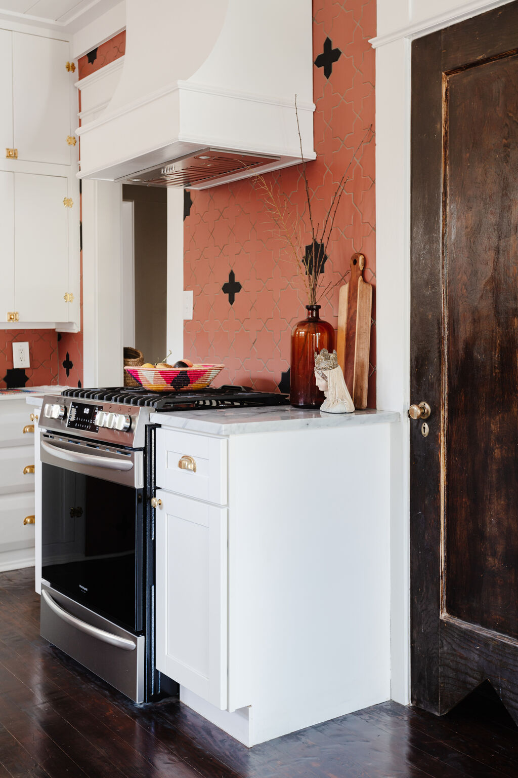 Eclectic Two-Toned Star and Cross Kitchen | Fireclay Tile