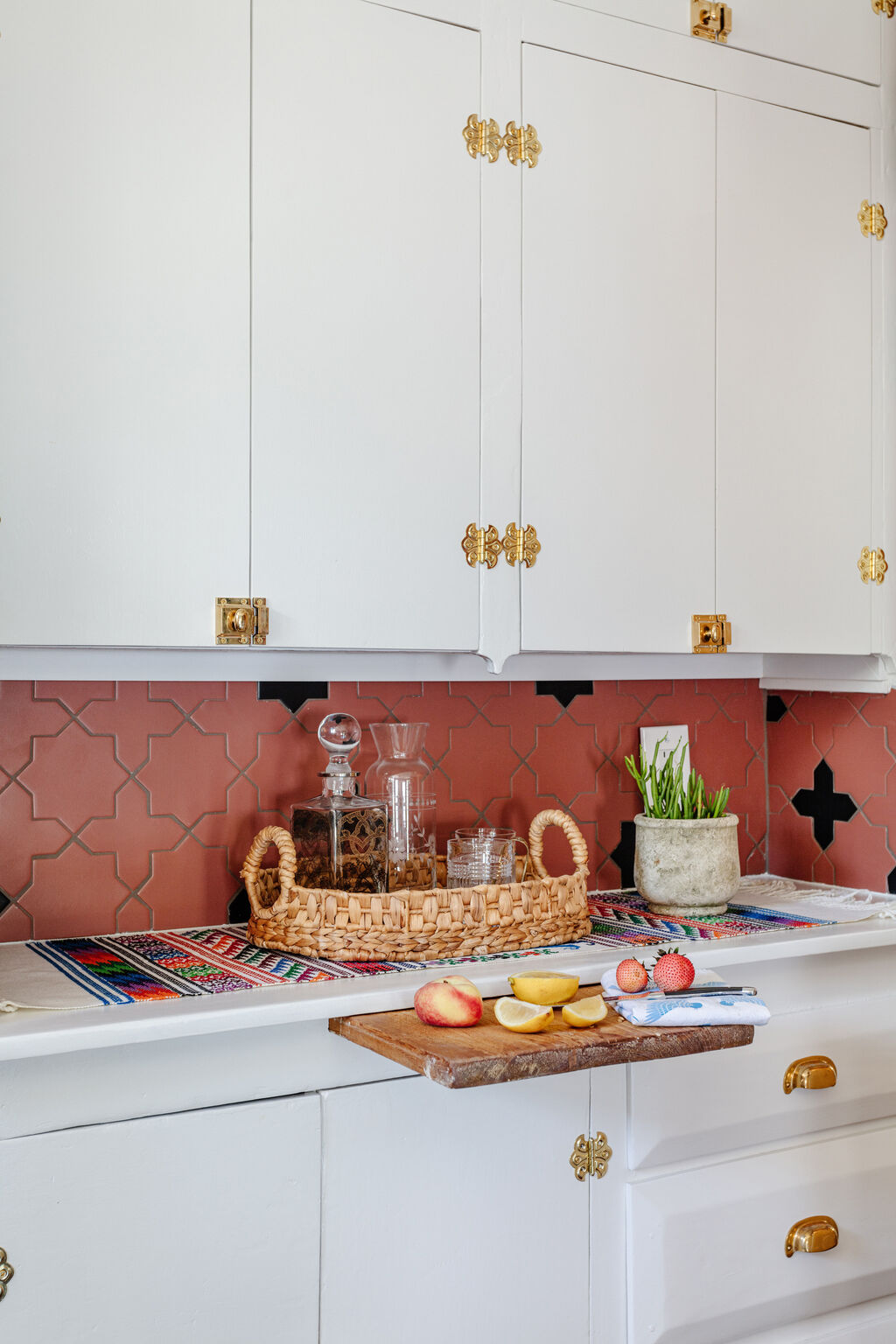 Eclectic Two-Toned Star and Cross Kitchen | Fireclay Tile