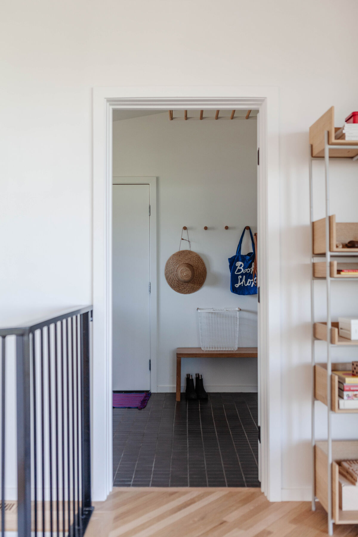 Amanda Jane Jones: Black Mudroom Floor | Fireclay Tile