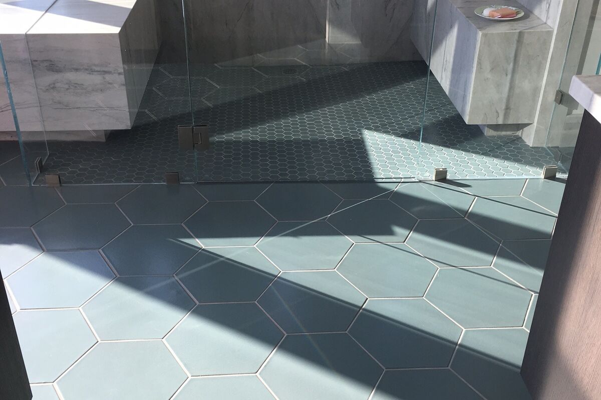 Hexagon Straight Set Pattern (Original Ceramic Tile) | Fireclay Tile