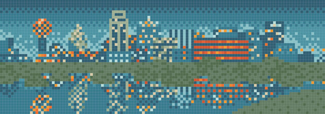 Salesforce Dallas Mosaic by Shinji Murakami | Fireclay Tile