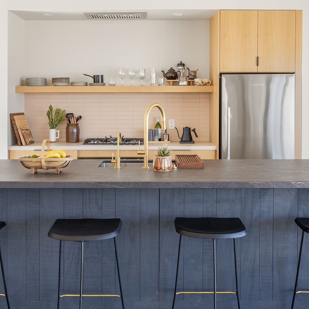 Poppy Ranch: Pink Minimalist Kitchen Backsplash | Fireclay Tile