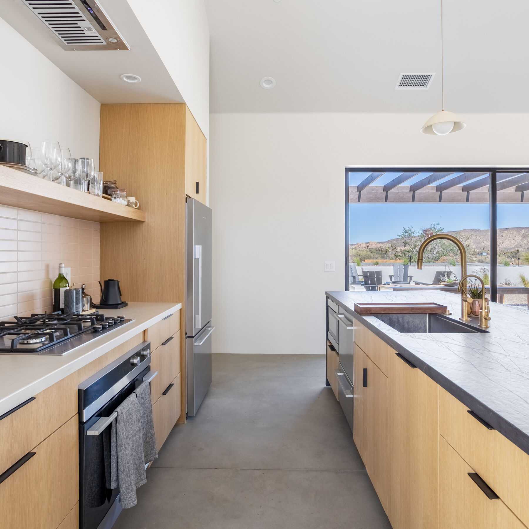 Poppy Ranch: Pink Minimalist Kitchen Backsplash | Fireclay Tile
