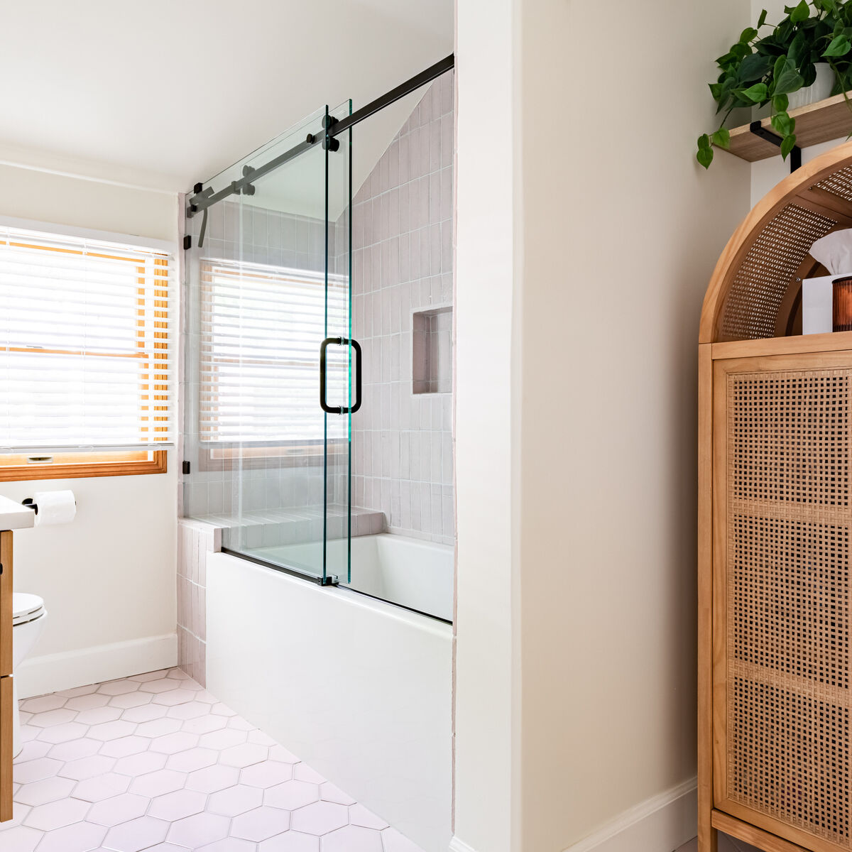 Rae Rockwell: Cantara Lavender Guest Bathroom | Fireclay Tile