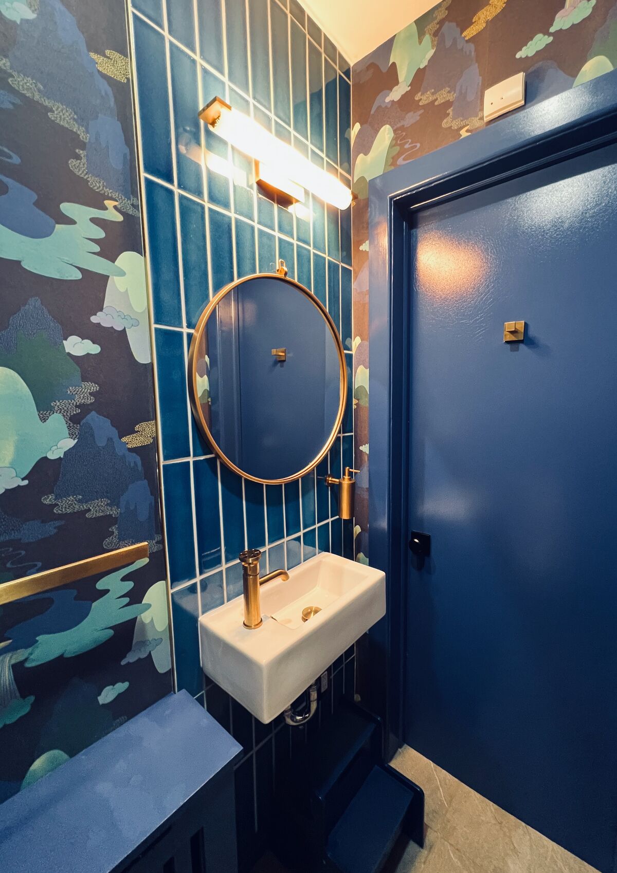 Bold Blue Powder Room | Fireclay Tile