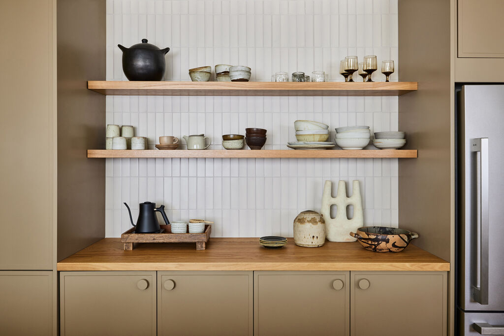 Sarah Sherman Samuel: 2x8 Feldspar Kitchen | Fireclay Tile