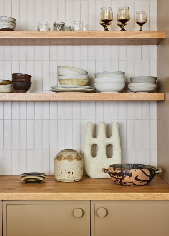 Sarah Sherman Samuel: 2x8 Feldspar Kitchen | Fireclay Tile
