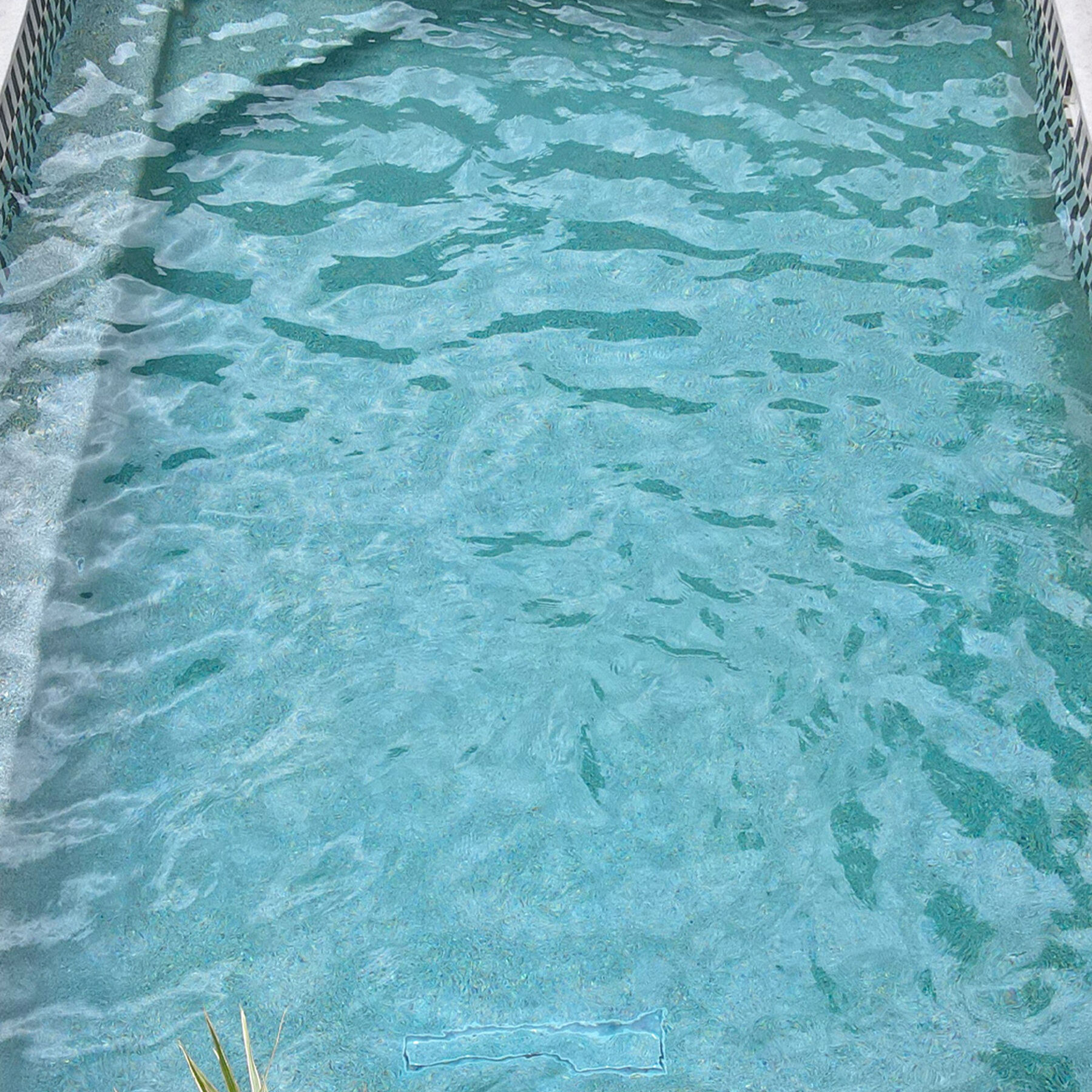 Greyscale Striped Backyard Pool Tile | Fireclay Tile