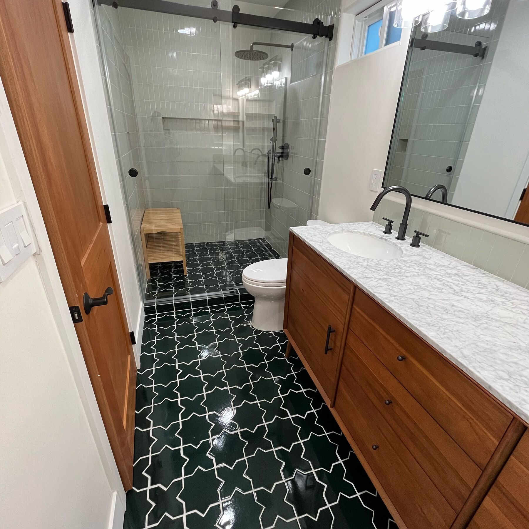 Evergreen Star and Cross Bathroom | Fireclay Tile