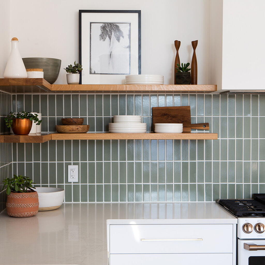 Modern Rosemary Kitchen Backsplash | Fireclay Tile