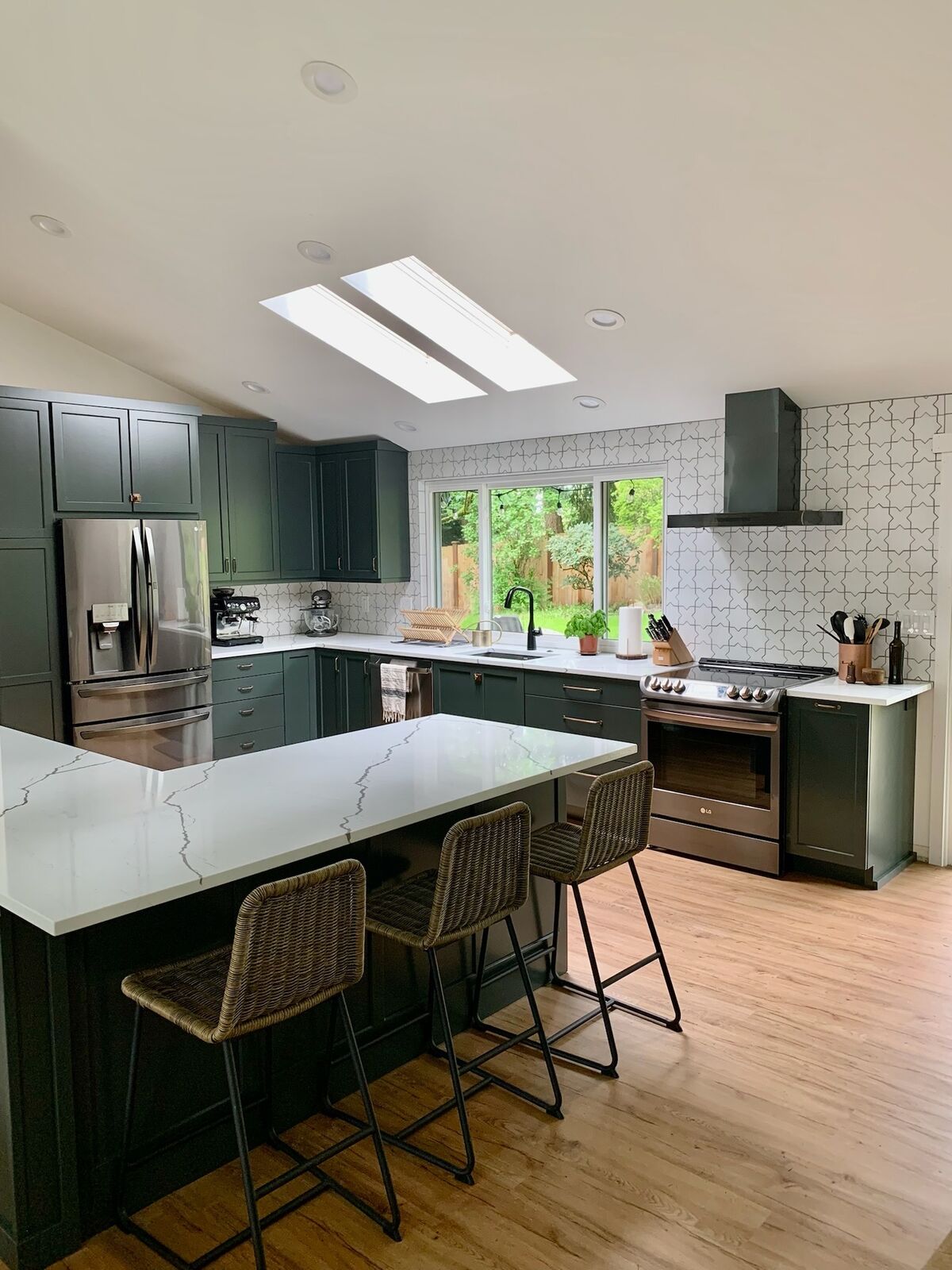 Before & After Star and Cross Kitchen Backsplash | Fireclay Tile