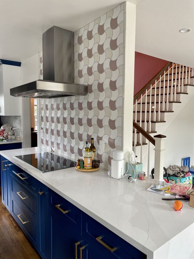 Woven Ogee Drop Kitchen Backsplash | Fireclay Tile