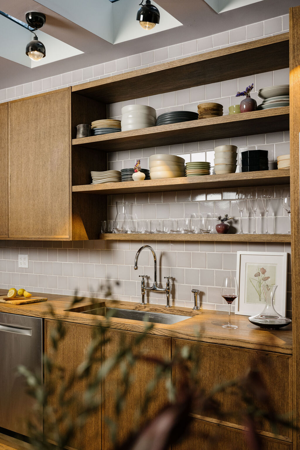 Home on Woodbine: 4x4 Dust Storm Kitchen Backsplash | Fireclay Tile
