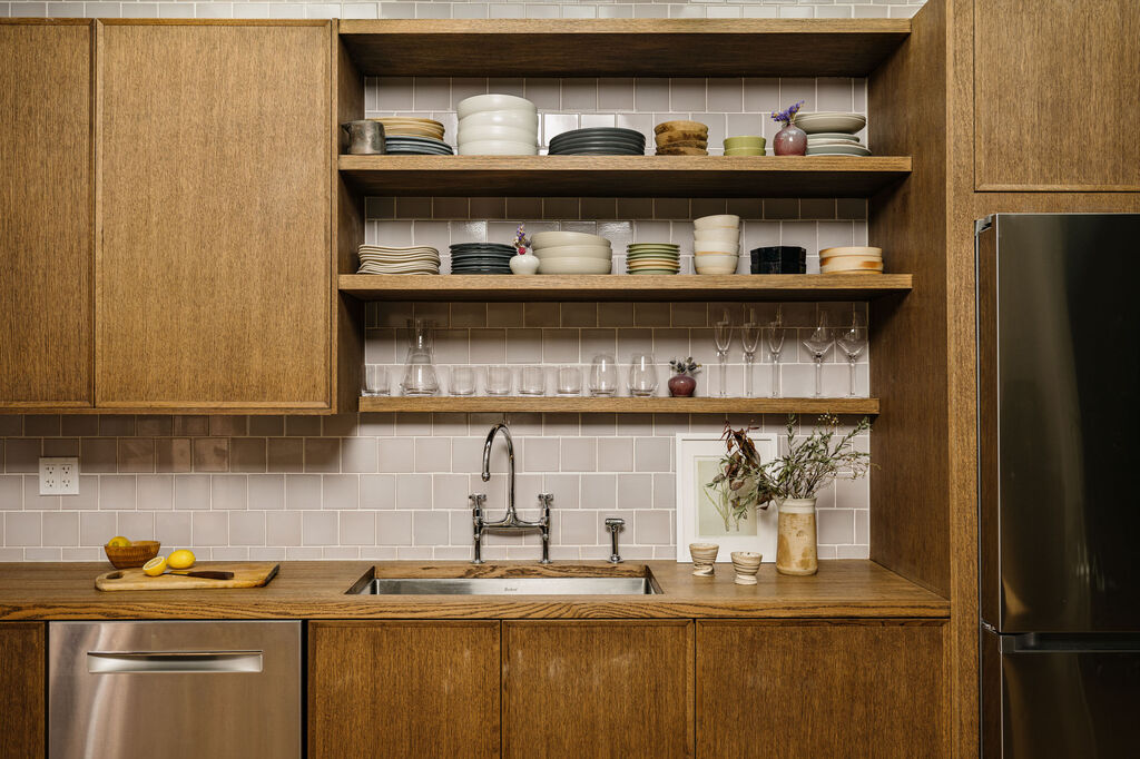 Home on Woodbine: 4x4 Dust Storm Kitchen Backsplash | Fireclay Tile