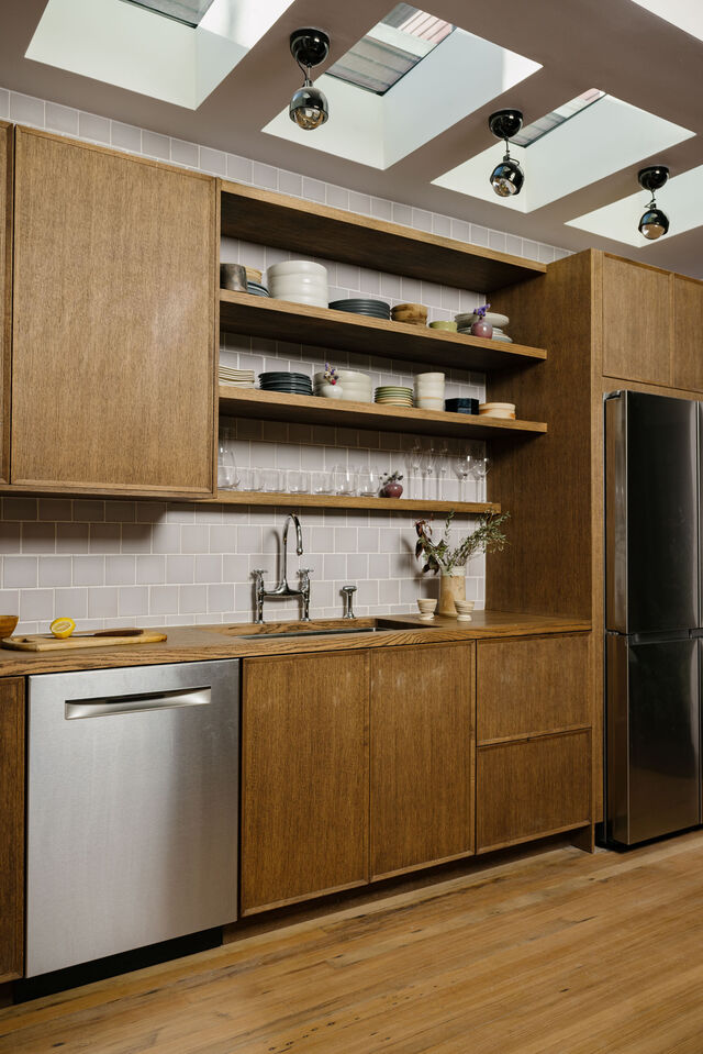 Home on Woodbine: 4x4 Dust Storm Kitchen Backsplash | Fireclay Tile