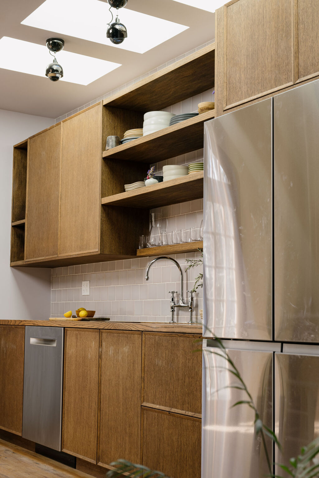 Home on Woodbine: 4x4 Dust Storm Kitchen Backsplash | Fireclay Tile