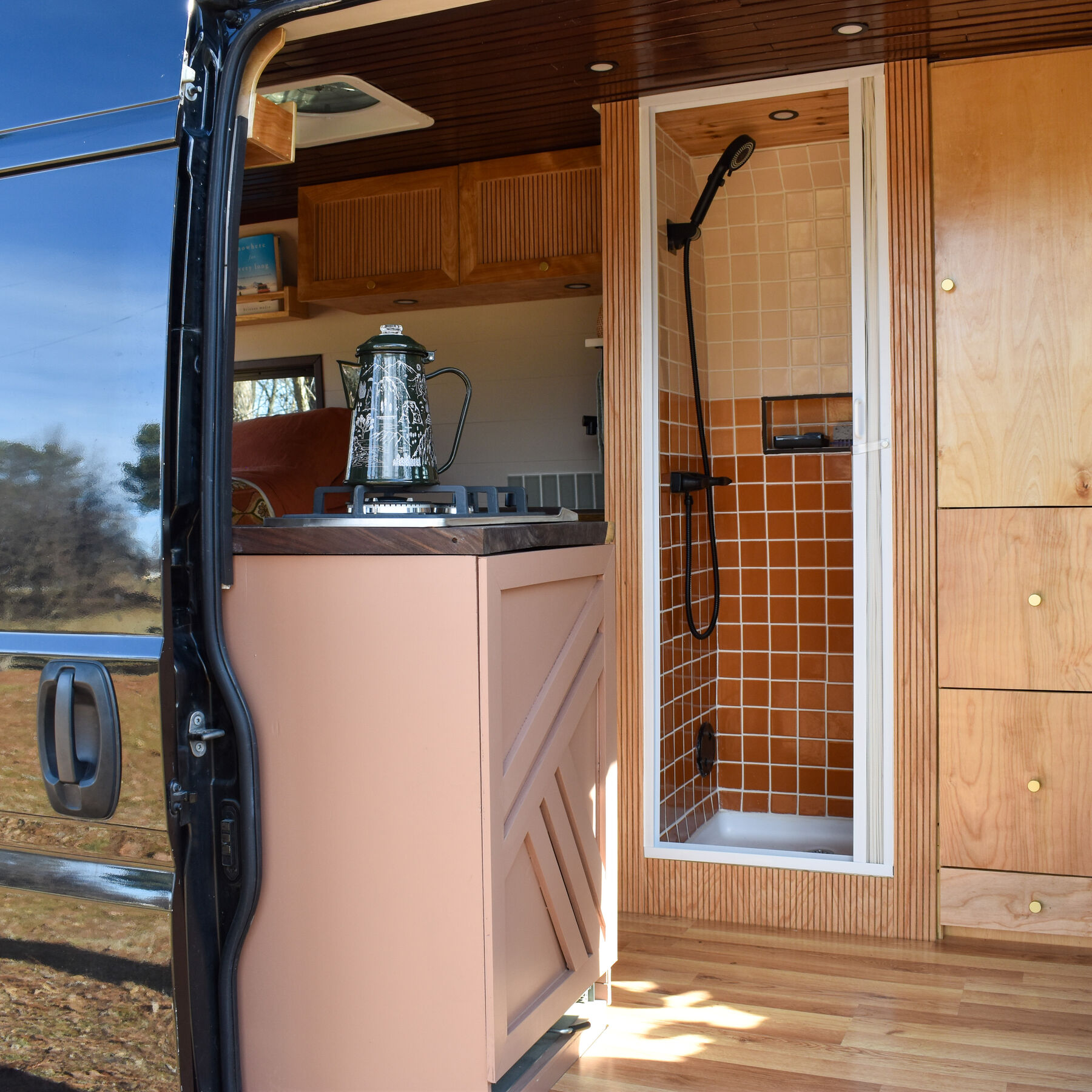 Summer Ginther: Custom Van Shower | Fireclay Tile
