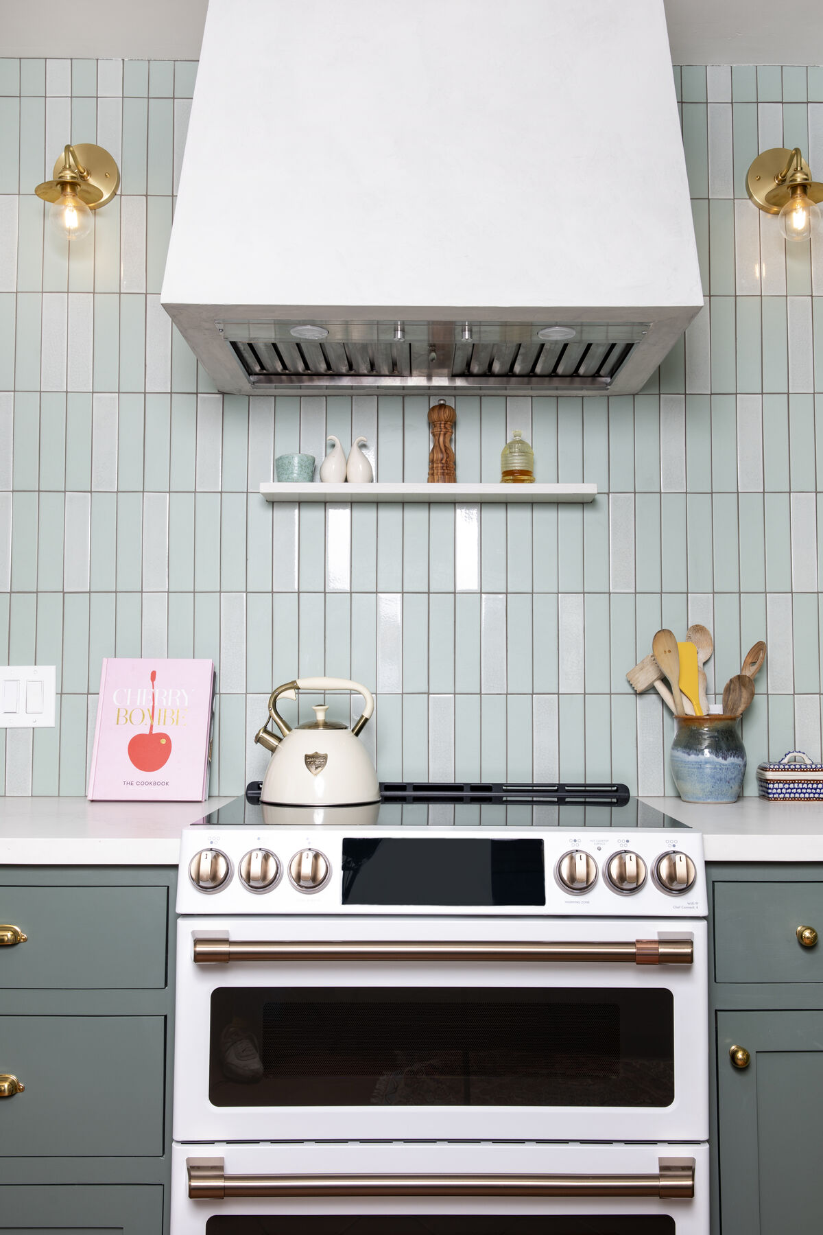 Sea Glass & Salton Sea Blend Kitchen Backsplash | Fireclay Tile