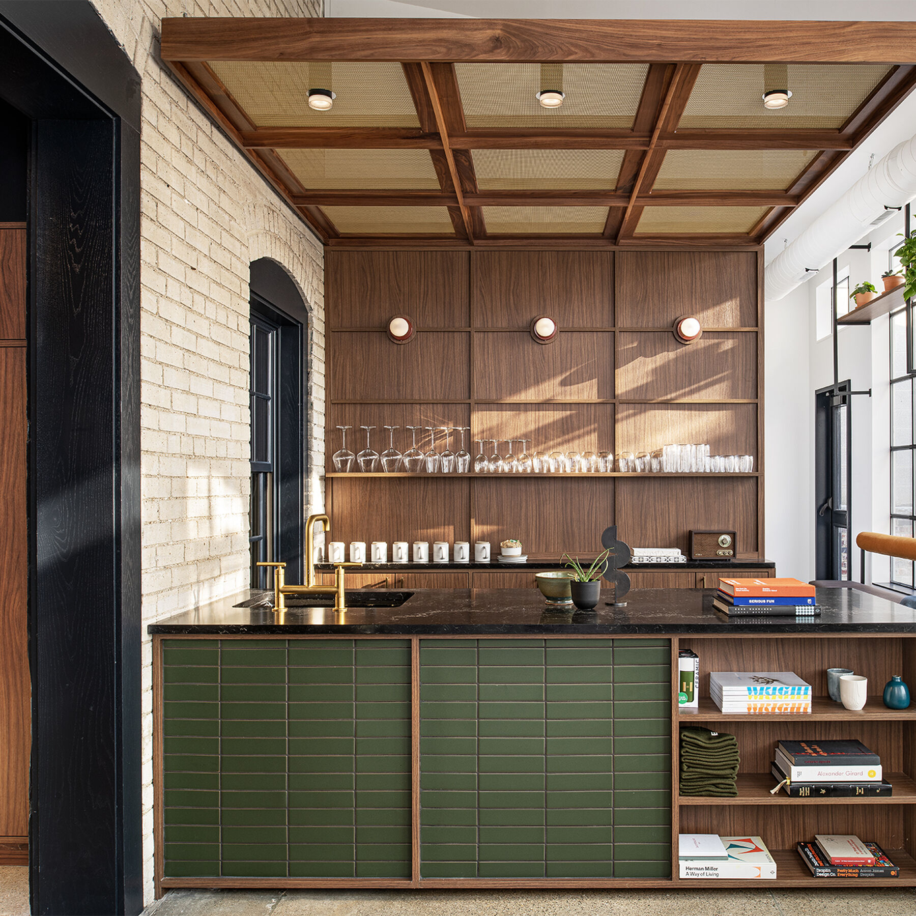 Hunter Green Workspace Bar | Fireclay Tile
