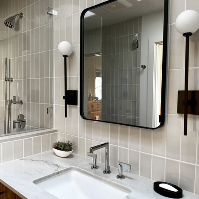 Modern Cloud Cover Bathroom | Fireclay Tile