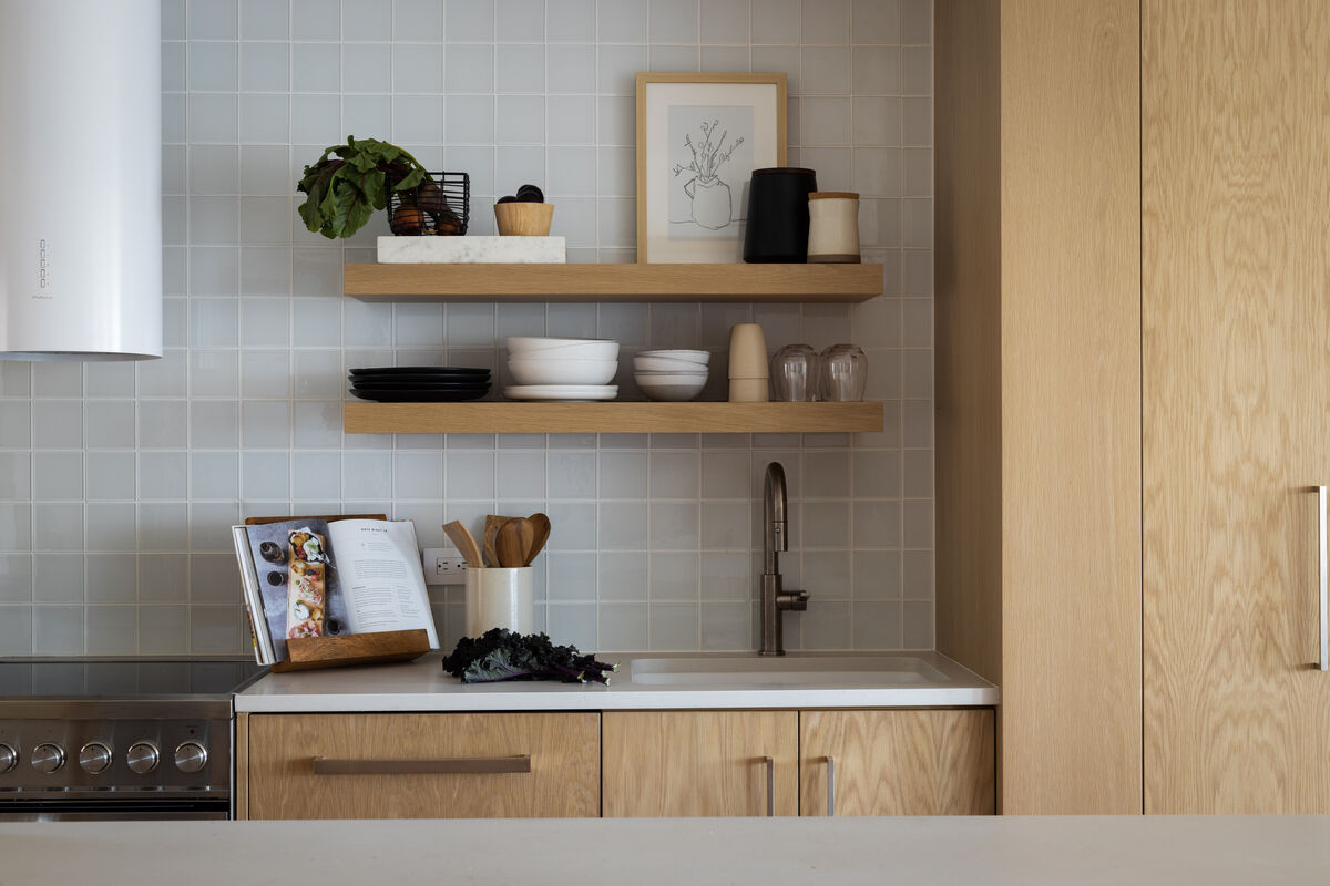 Japanese-Inspired Glass Kitchen Backsplash | Fireclay Tile