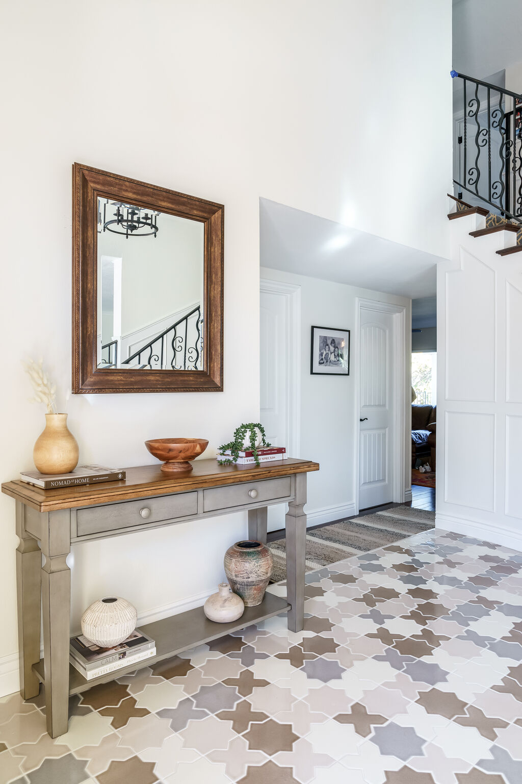 Star and Cross Neutral Blend Foyer | Fireclay Tile