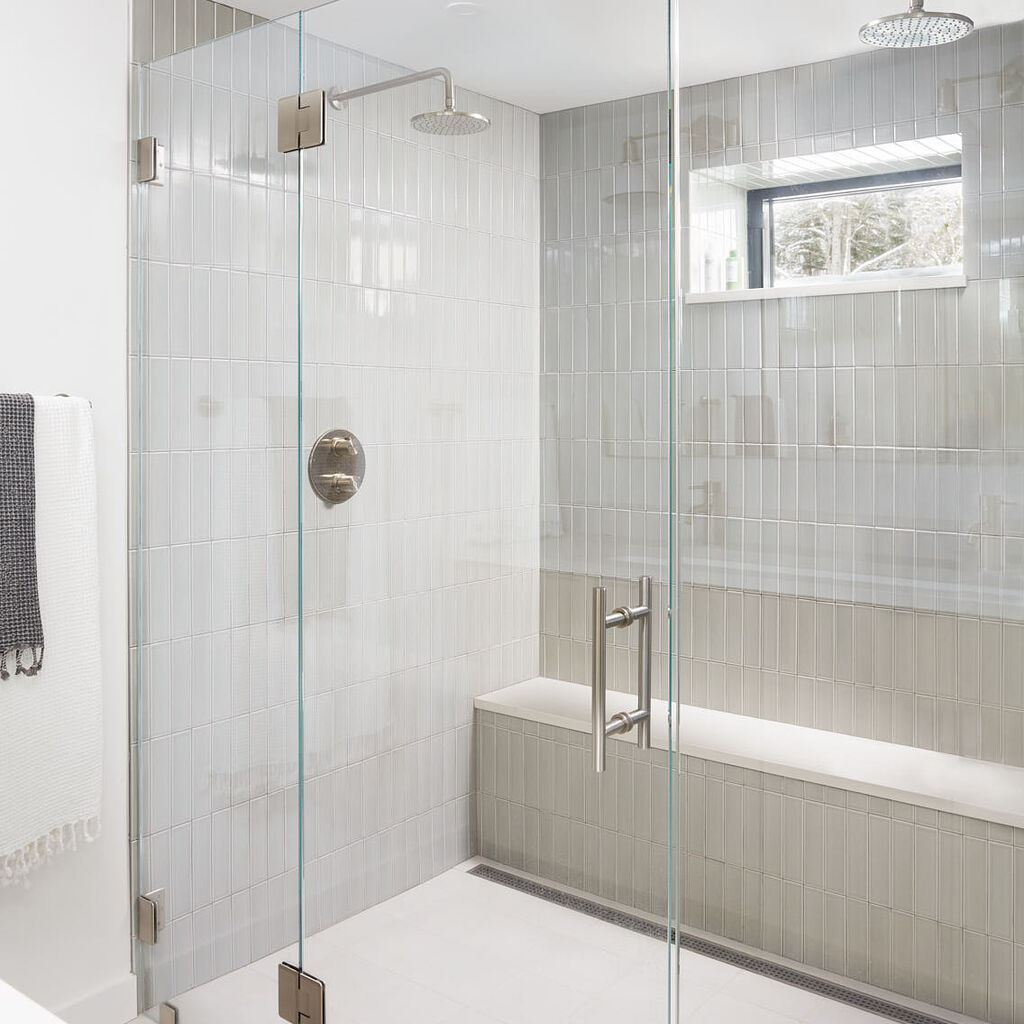Modern 2x8 Overcast Shower | Fireclay Tile