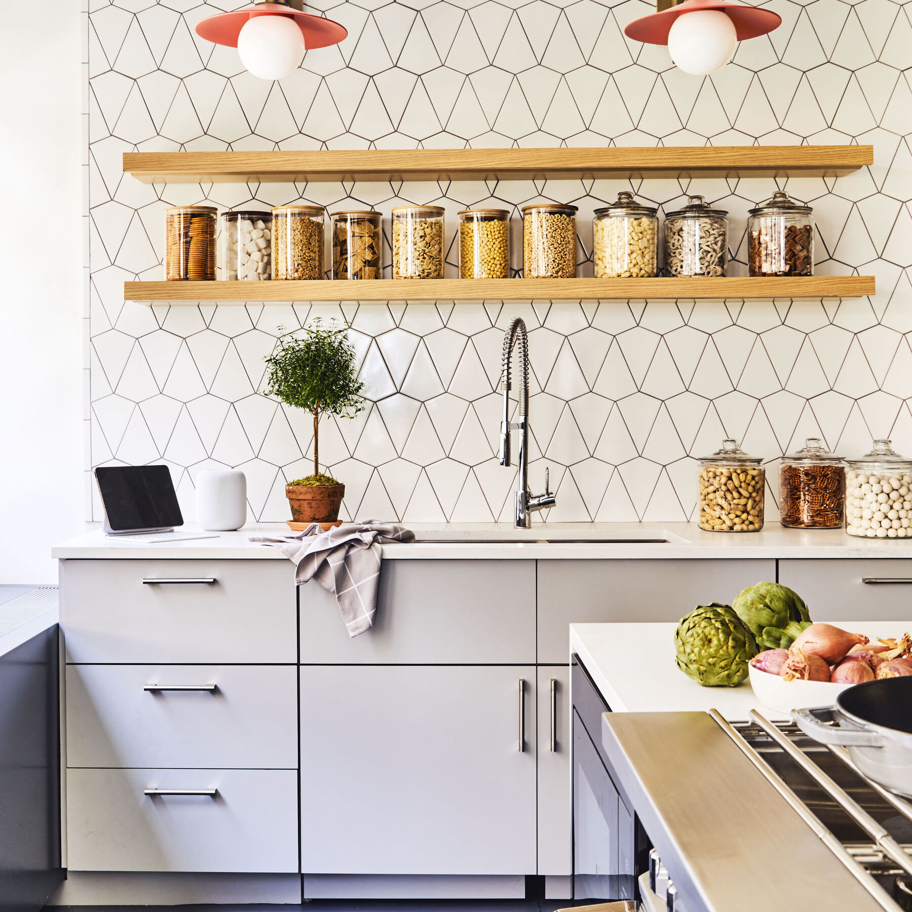 The Delish Kitchen Studio Kite Backsplash | Fireclay Tile