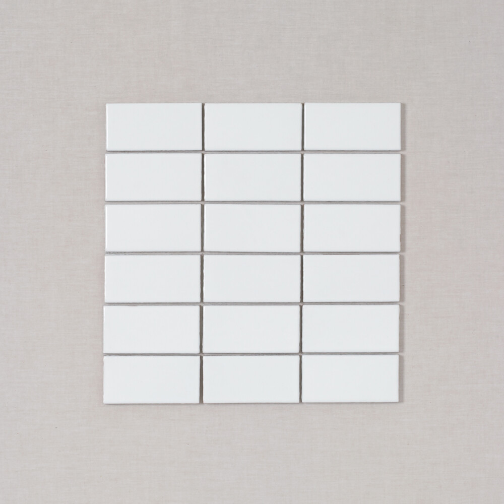 2x4 Straight Set Sheeted | Fireclay Tile