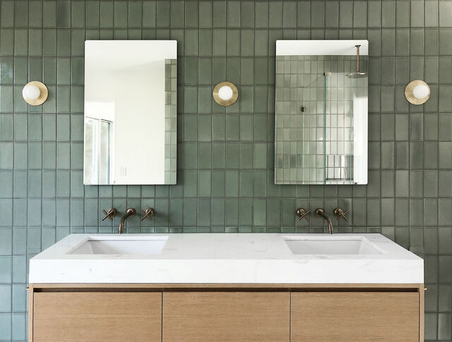 Design Trend: 10 Ways to Use a Straight Set Pattern… | Fireclay Tile