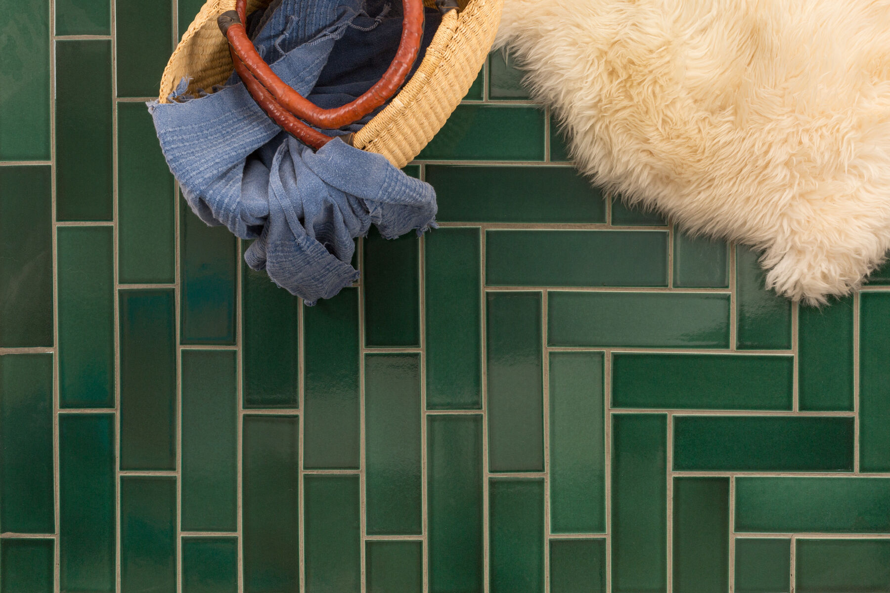Herringbone Pattern (Original Ceramic Tile) | Fireclay Tile