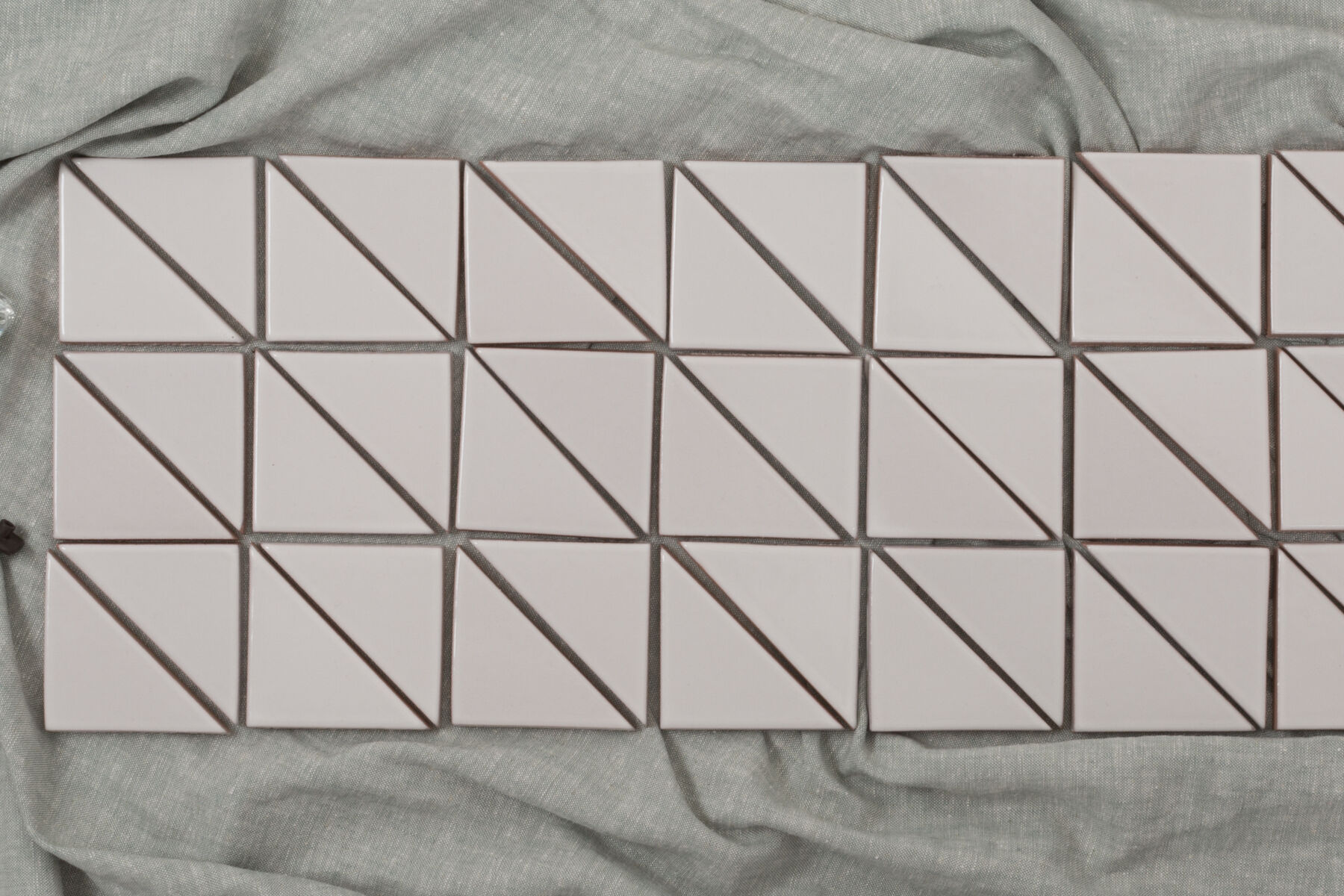 Triangle Straight Set Pattern (Original Ceramic Tile) | Fireclay Tile