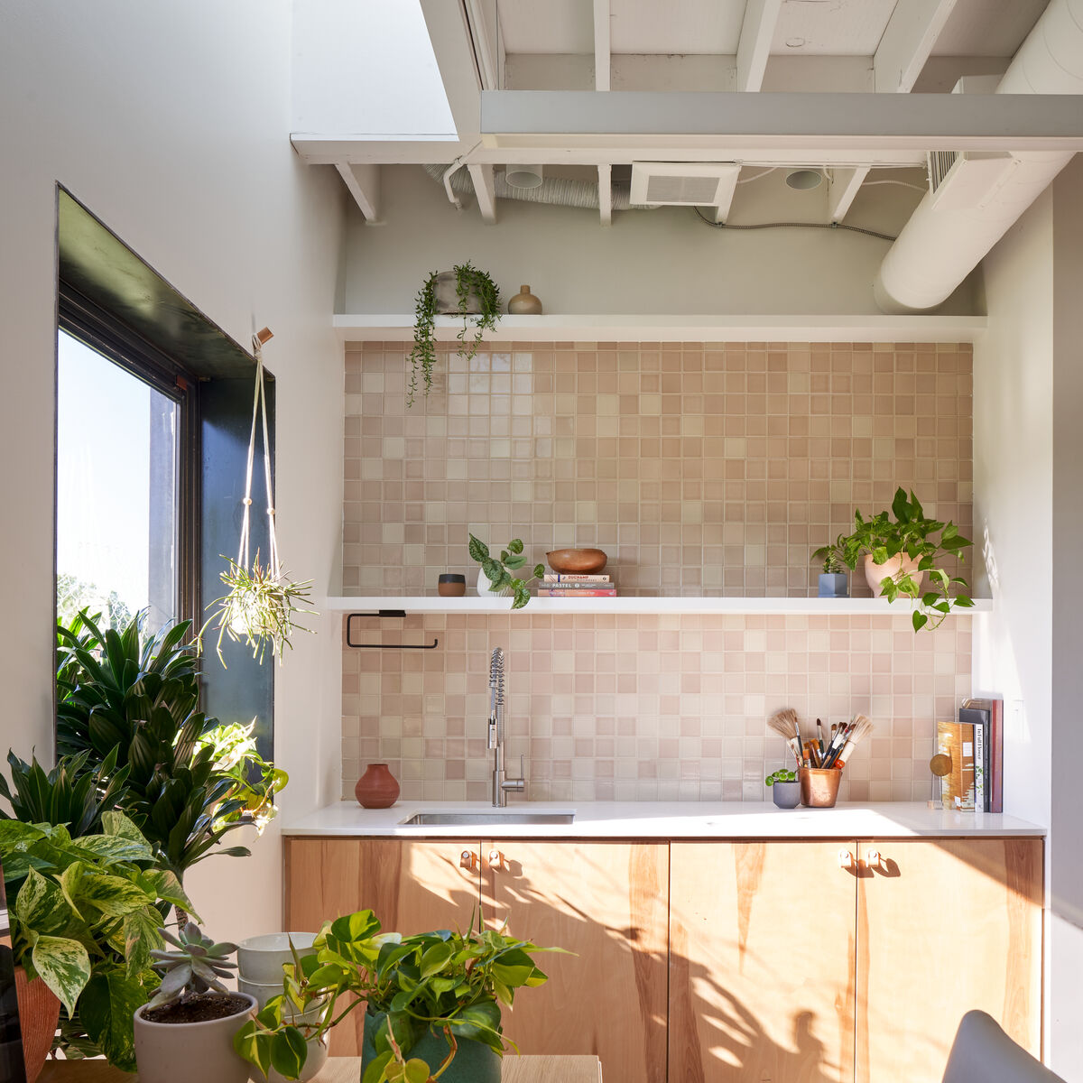 The Commune: 3x3 Sand Dune Backsplash | Fireclay Tile