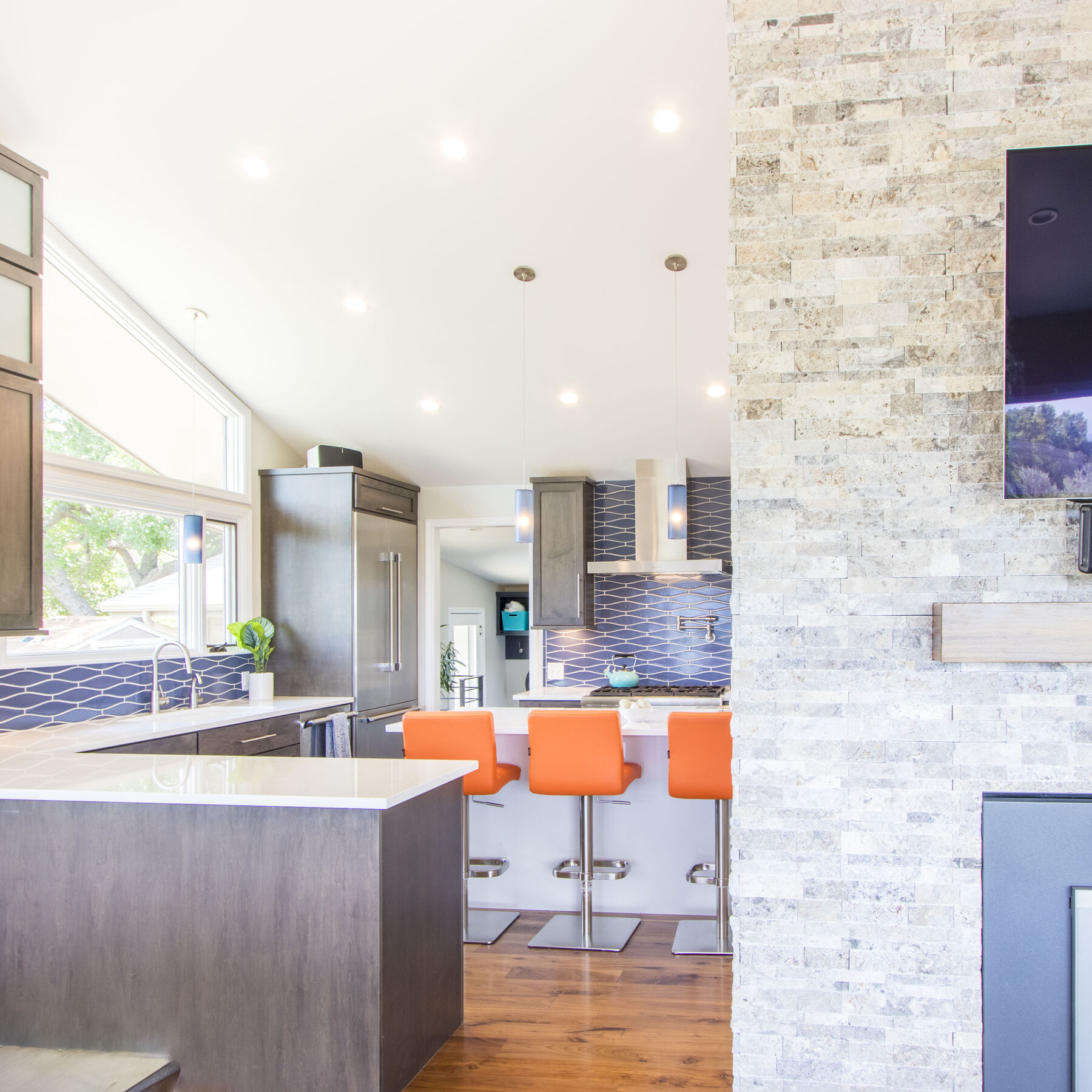 Midcentury Slate Blue Wave | Fireclay Tile