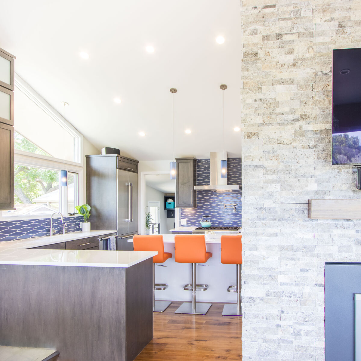 Midcentury Slate Blue Wave | Fireclay Tile