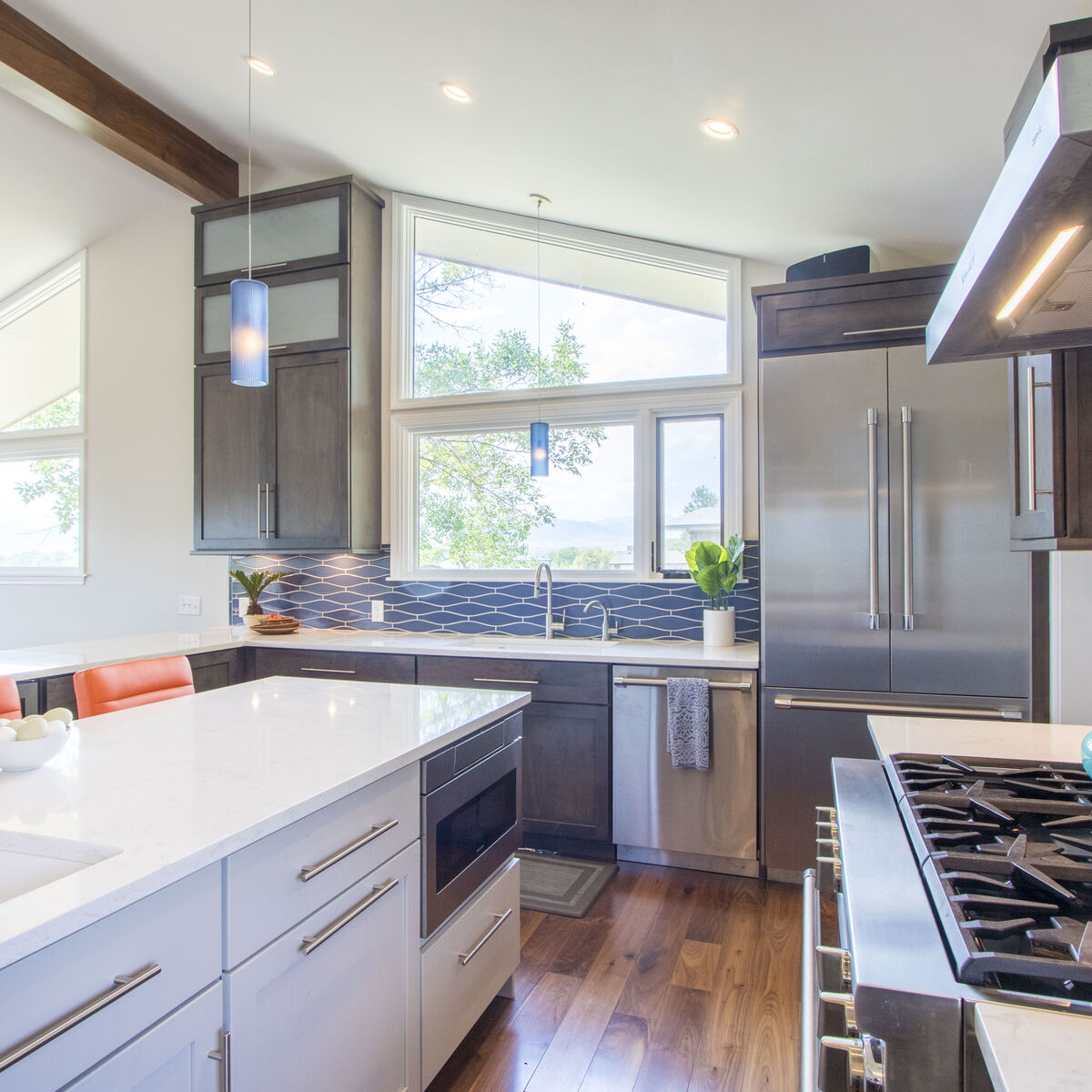 Midcentury Slate Blue Wave | Fireclay Tile