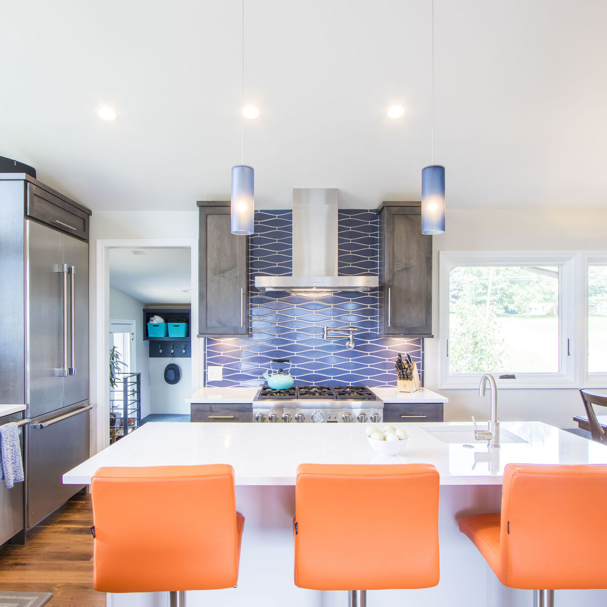 Midcentury Slate Blue Wave | Fireclay Tile