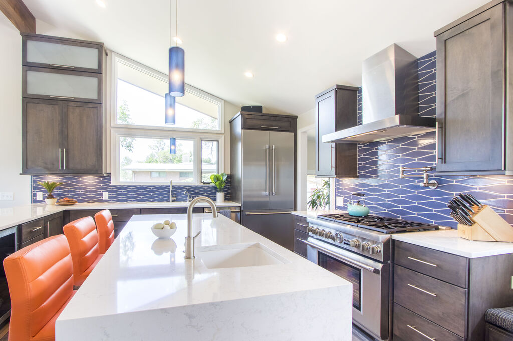 Midcentury Slate Blue Wave | Fireclay Tile