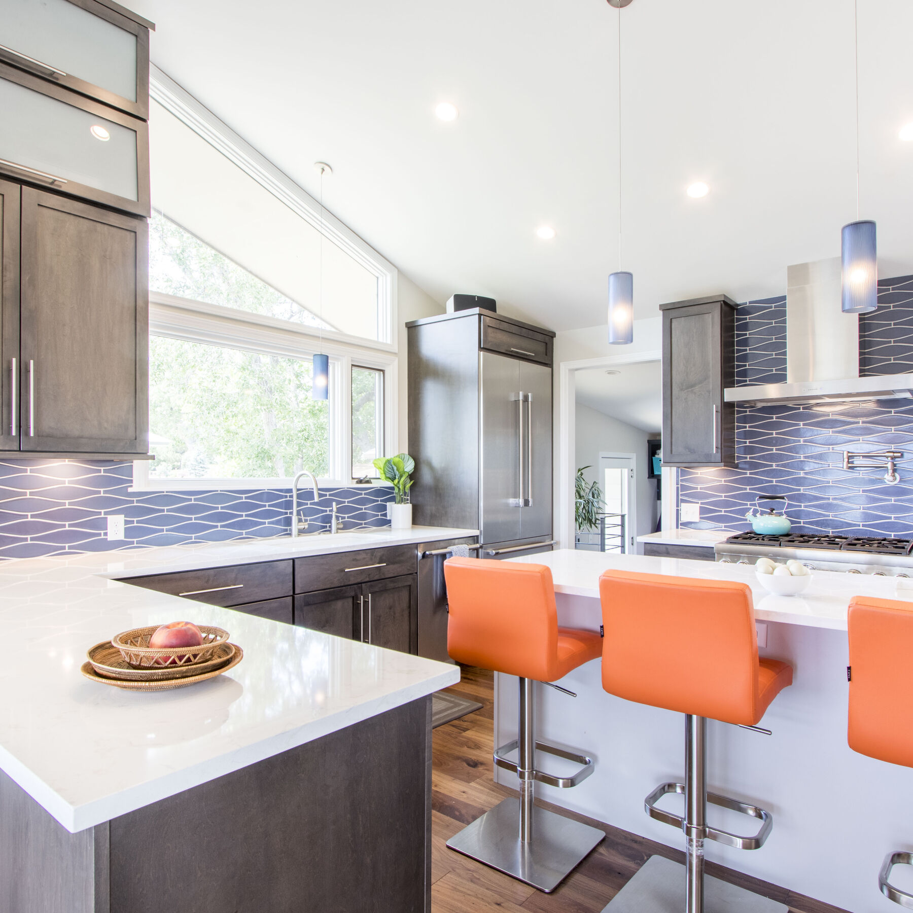 Midcentury Slate Blue Wave | Fireclay Tile