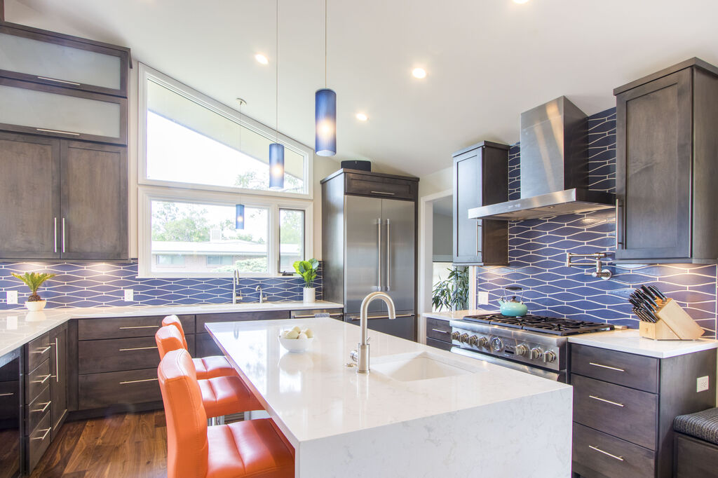 Midcentury Slate Blue Wave | Fireclay Tile